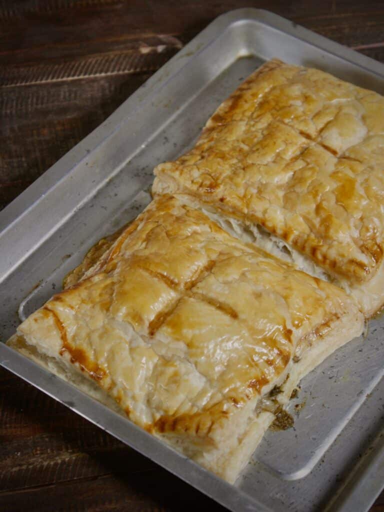 Spinach and Corn Puff Pastry - My Dainty Soul Curry