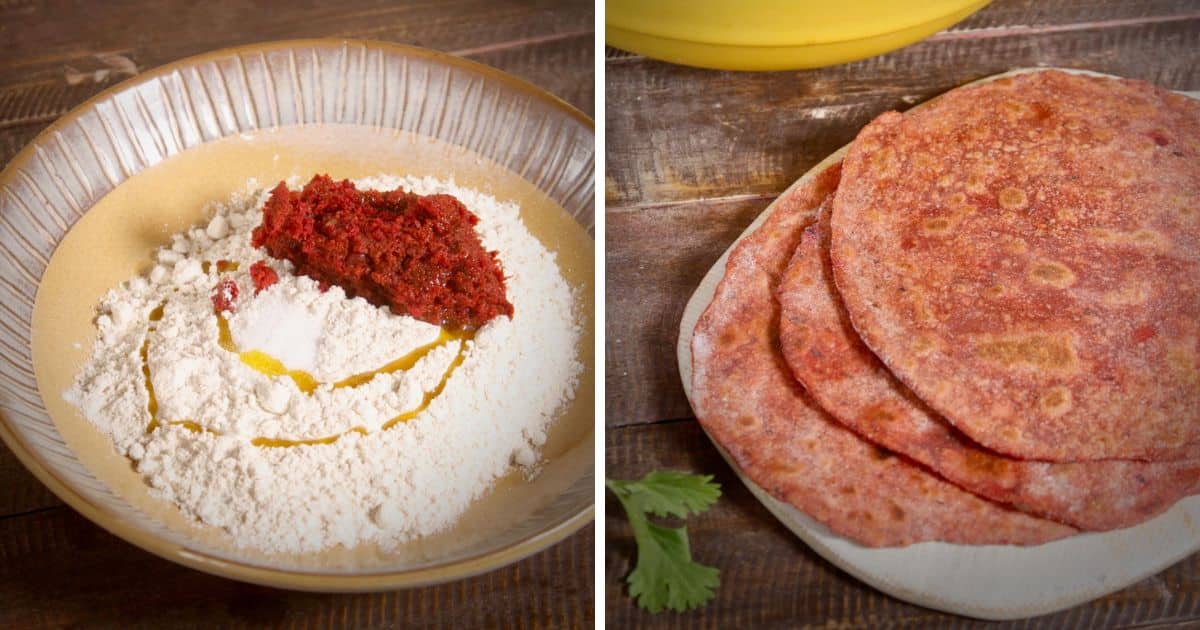 Leftover Beetroot Pulp Chapati - My Dainty Soul Curry