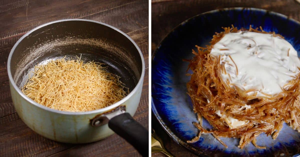 Sweet Vermicelli Cream Cakes - My Dainty Soul Curry