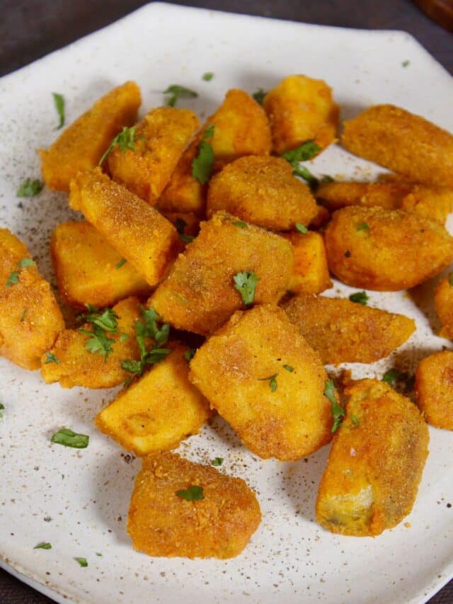 Pan Roasted Crispy Yam - My Dainty Soul Curry