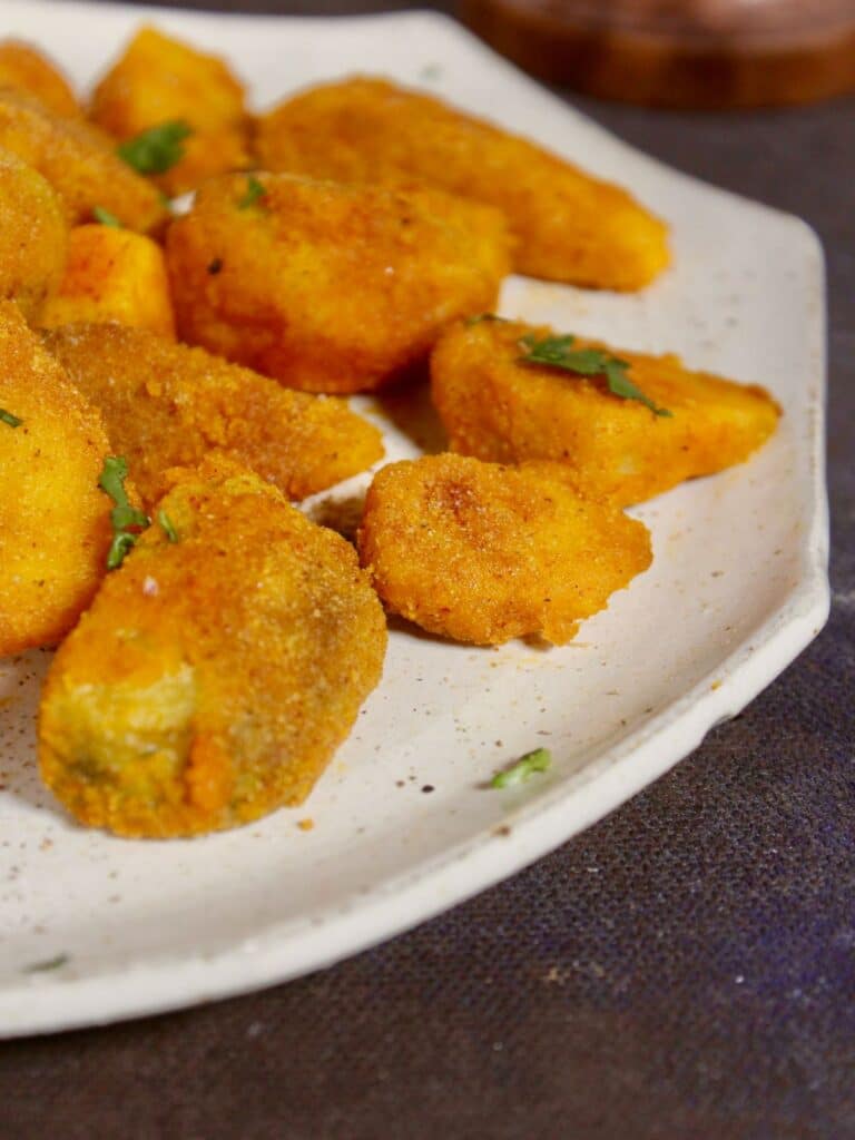 Pan Roasted Crispy Yam - My Dainty Soul Curry