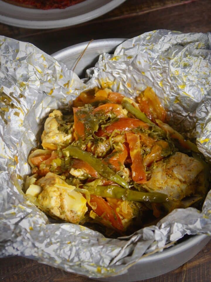 Steamed Chicken in Aluminium Foil - My Dainty Soul Curry
