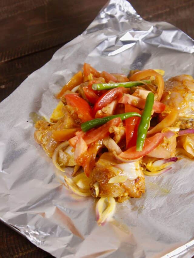 Steamed Chicken in Aluminium Foil - My Dainty Soul Curry