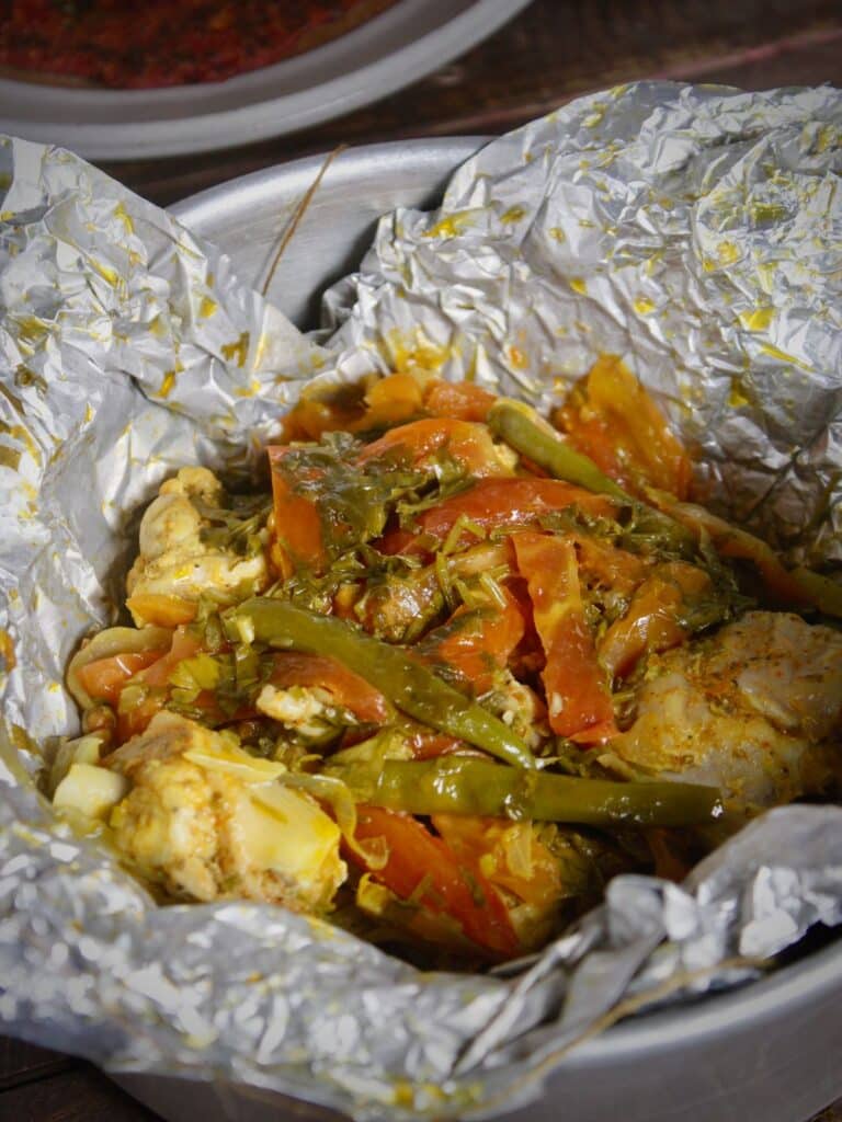 Steamed Chicken in Aluminium Foil - My Dainty Soul Curry