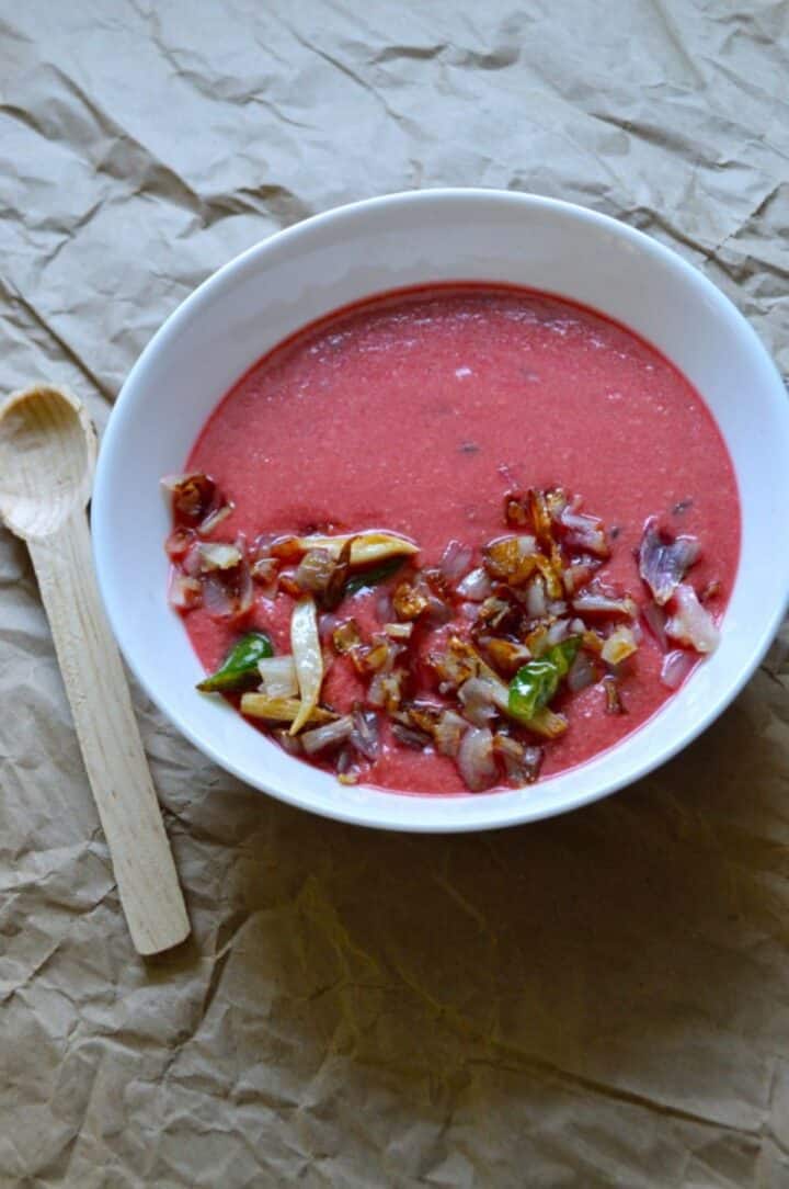 Beetroot Kadhi Recipe - My Dainty Soul Curry