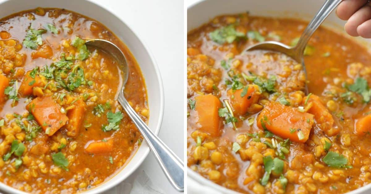 Pumpkin Chana Dal Recipe - My Dainty Soul Curry