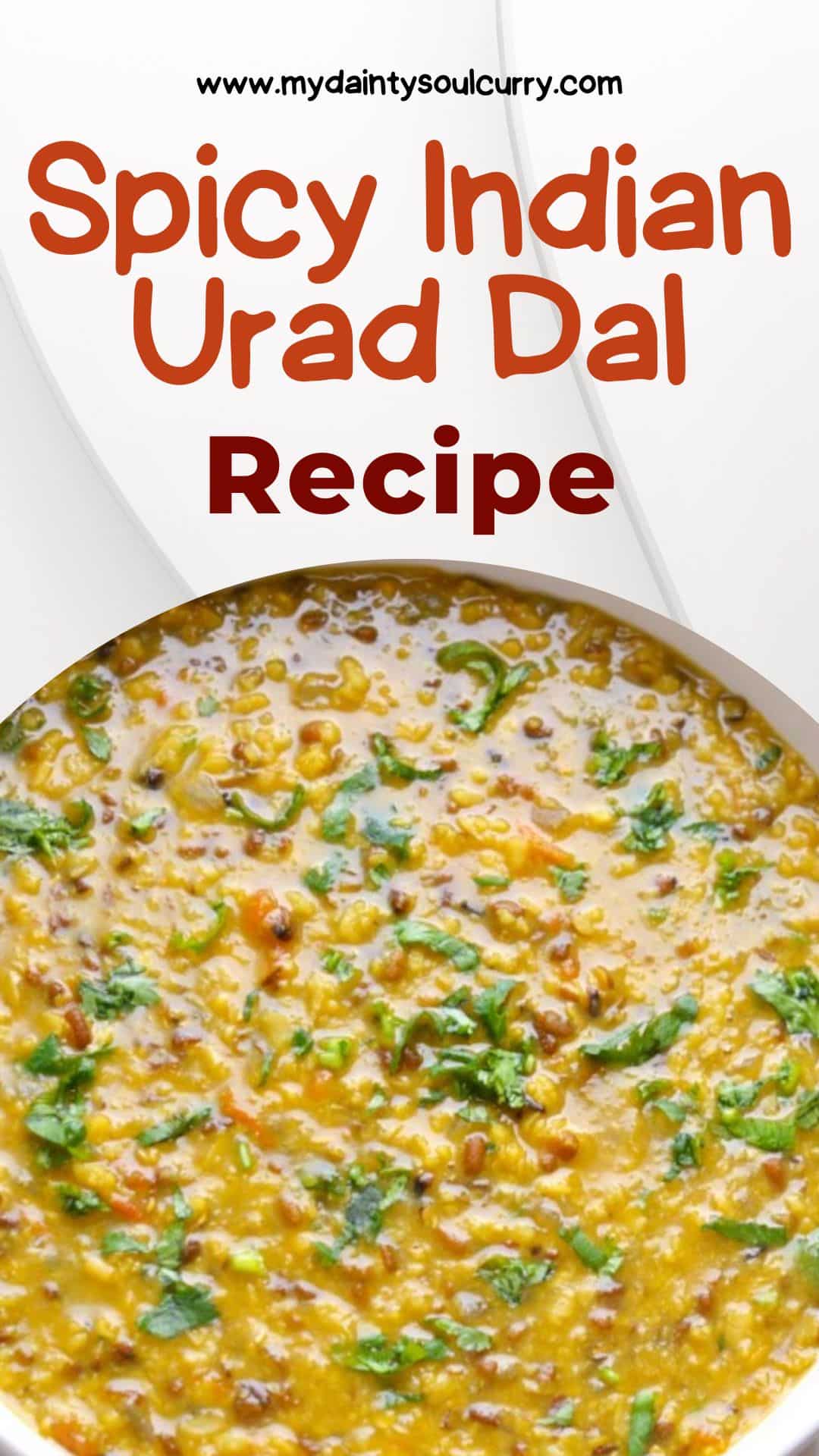 Spicy Indian Urad Dal Recipe - My Dainty Soul Curry