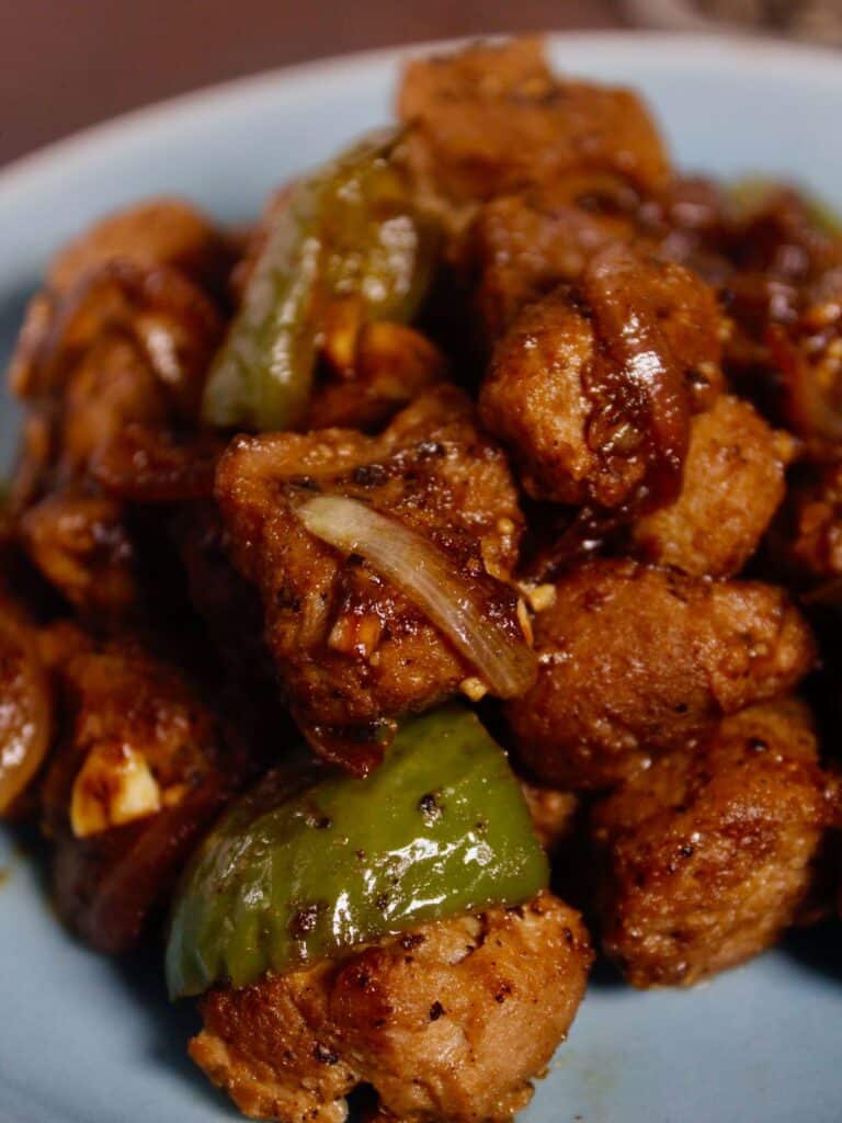 Soya Chunks Pepper Fry - My Dainty Soul Curry