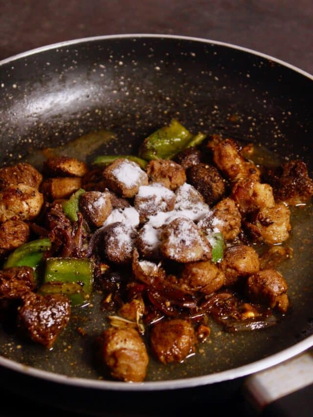 Soya Chunks Pepper Fry - My Dainty Soul Curry