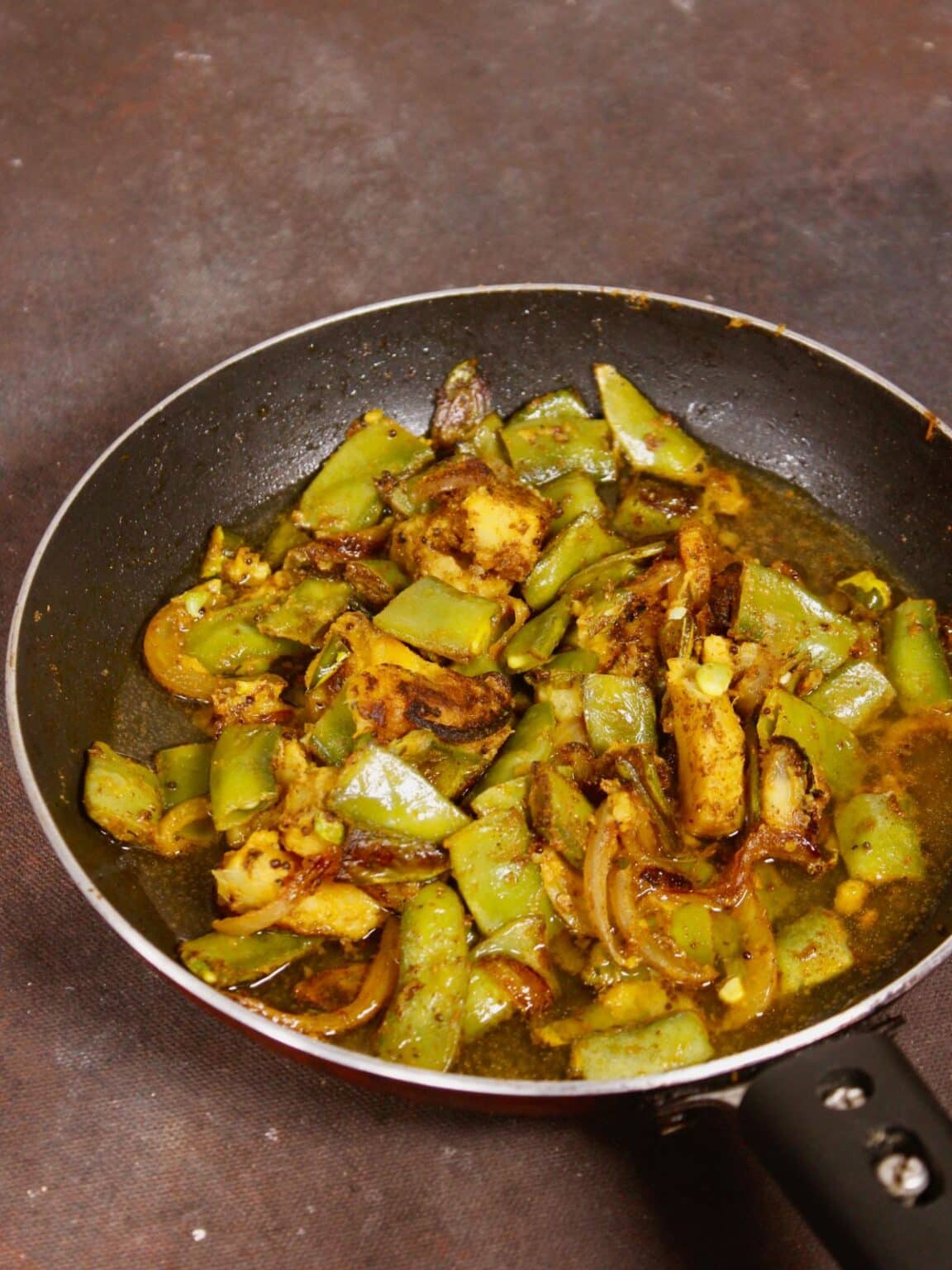 Spicy Broad Beans Yam Fry - My Dainty Soul Curry