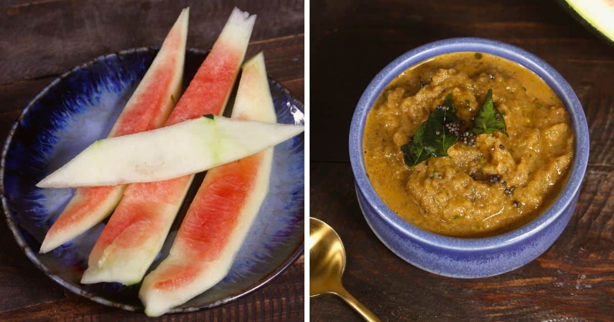 Watermelon Rind Chutney - My Dainty Soul Curry