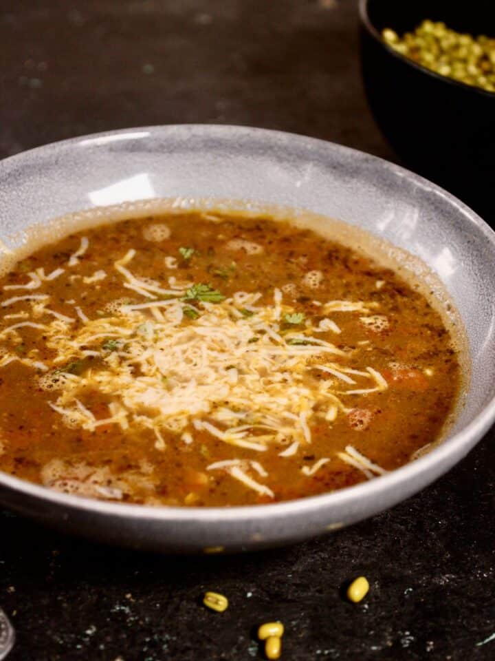 Italian Green Gram Soup - My Dainty Soul Curry