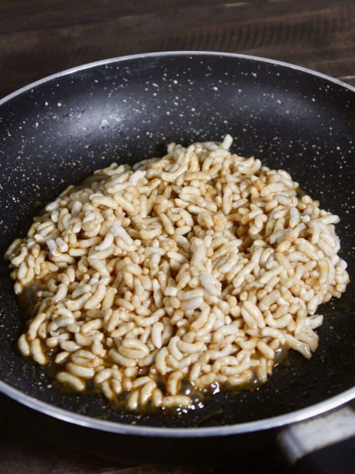 Caramel Puffed Rice Balls - My Dainty Soul Curry