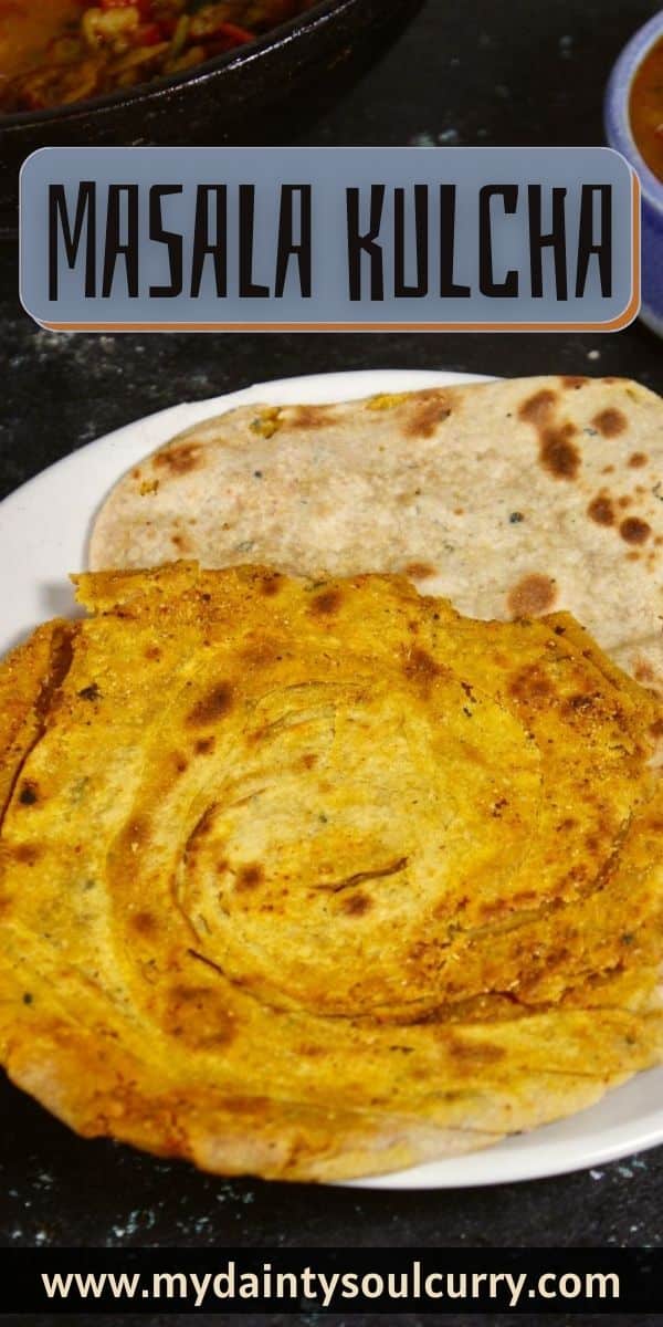 Whole Wheat Masala Kulcha - My Dainty Soul Curry
