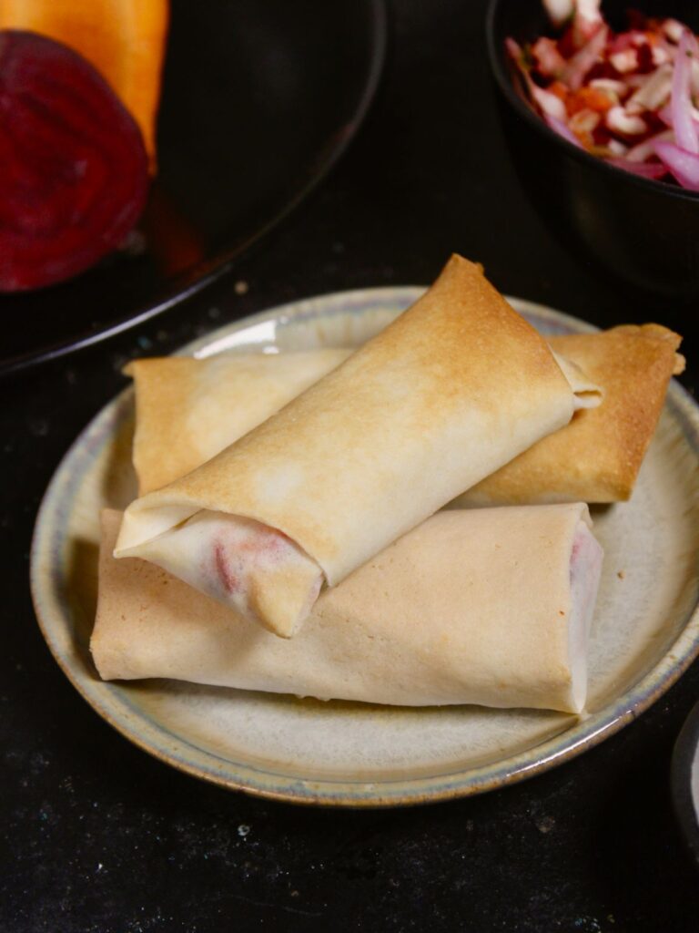 Air Fried Vegetable Rolls - My Dainty Soul Curry