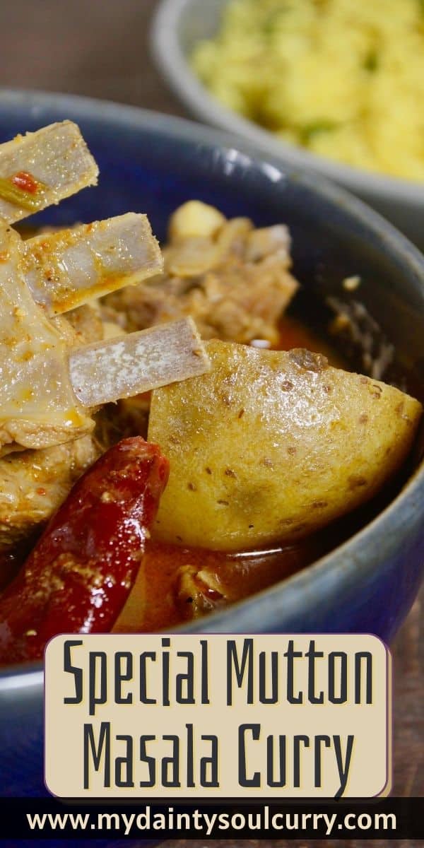 Special Mutton Masala Curry - My Dainty Soul Curry