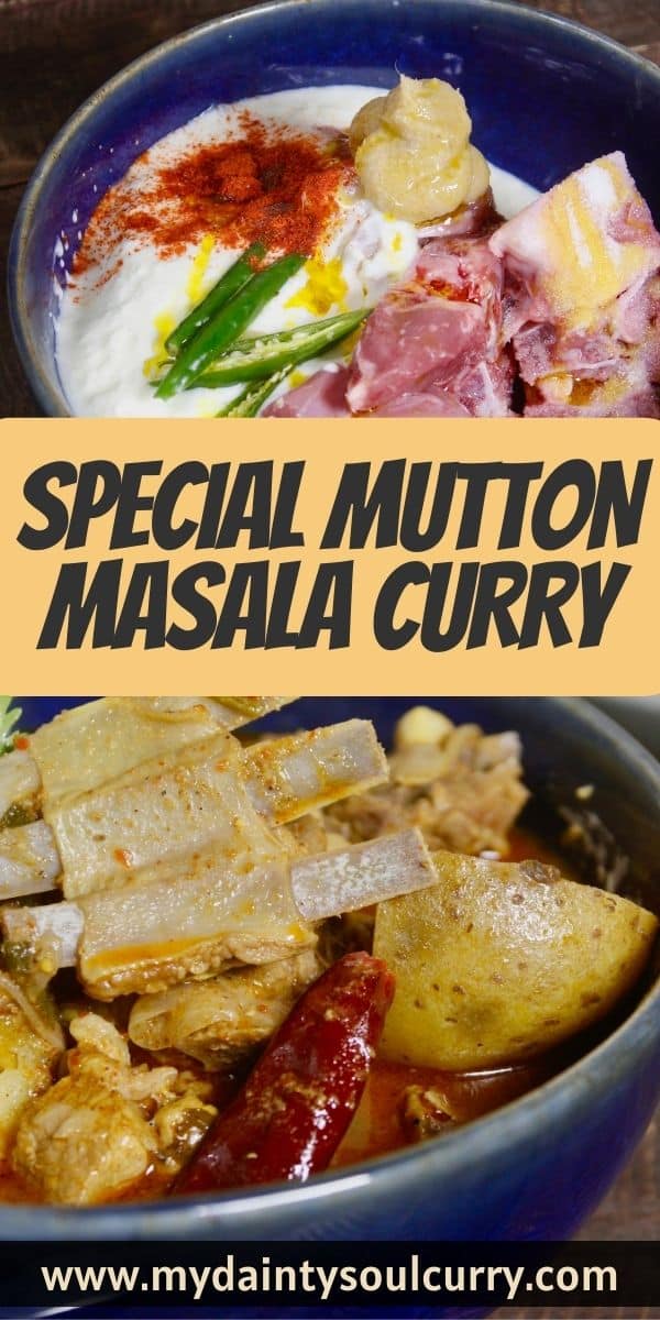 Special Mutton Masala Curry - My Dainty Soul Curry