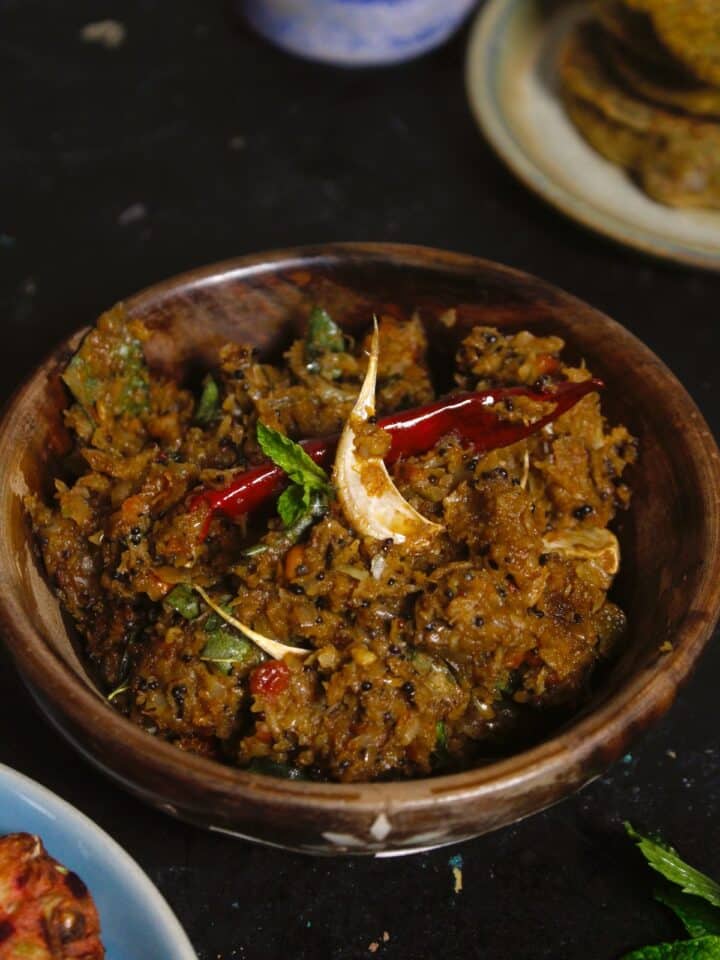 Andhra Cabbage Chutney - My Dainty Soul Curry