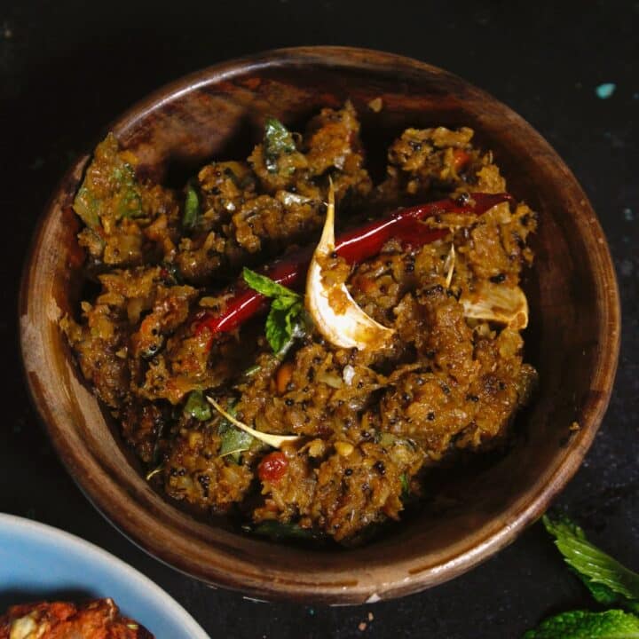 Andhra Cabbage Chutney - My Dainty Soul Curry