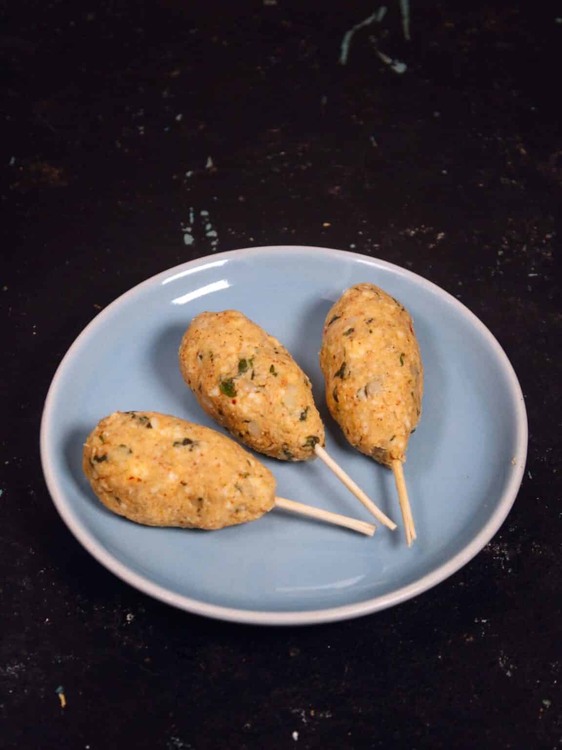 Air Fried Mint and Masoor Tikkis - My Dainty Soul Curry