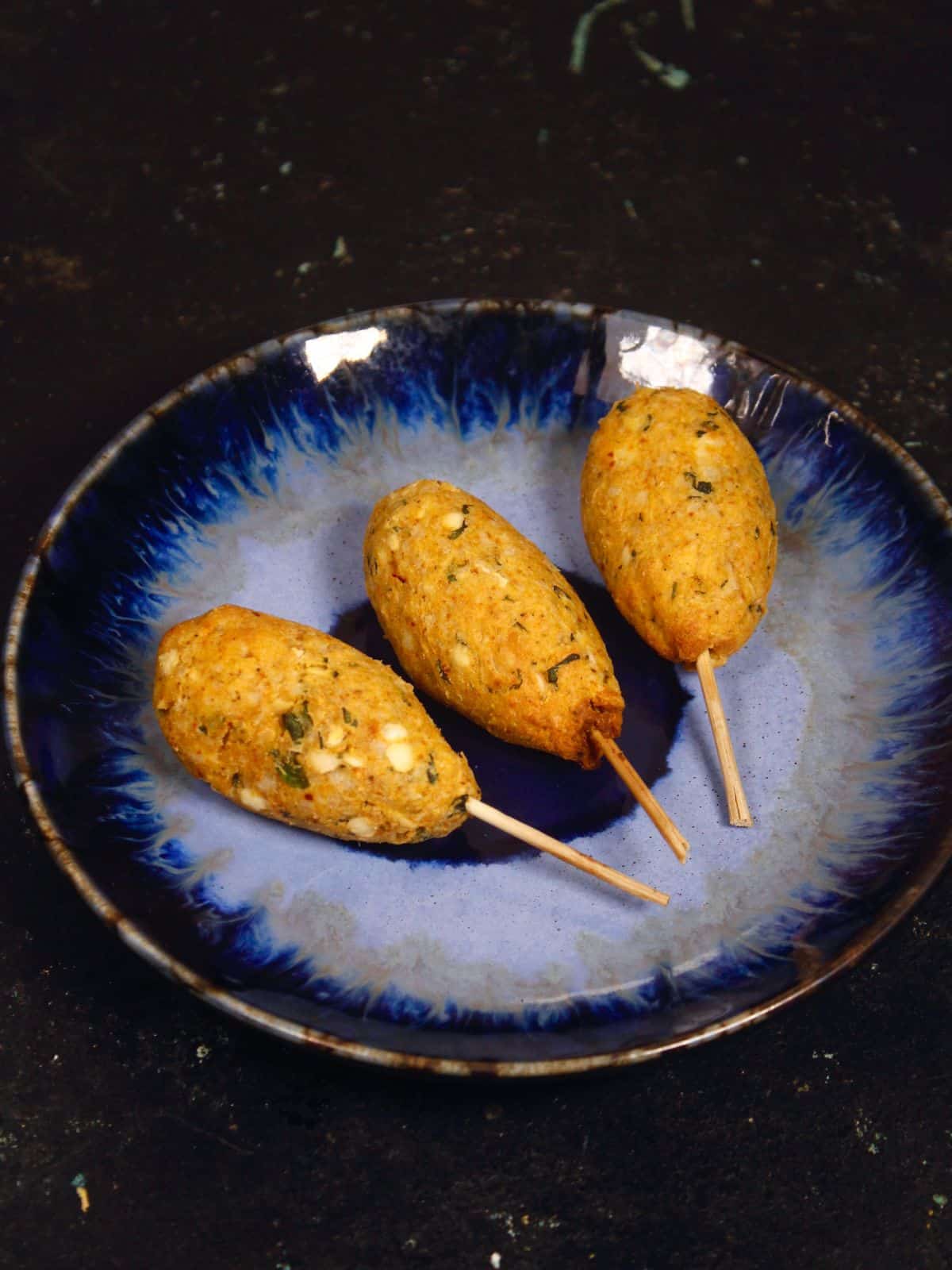 Air Fried Mint and Masoor Tikkis - My Dainty Soul Curry