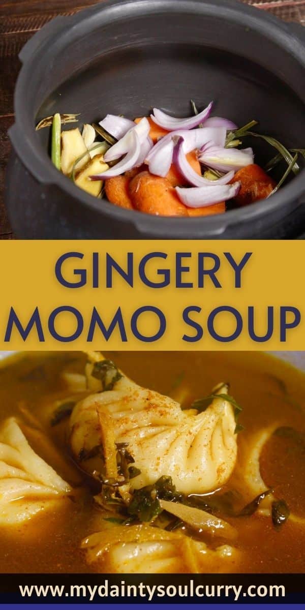 Gingery Momo Soup - My Dainty Soul Curry