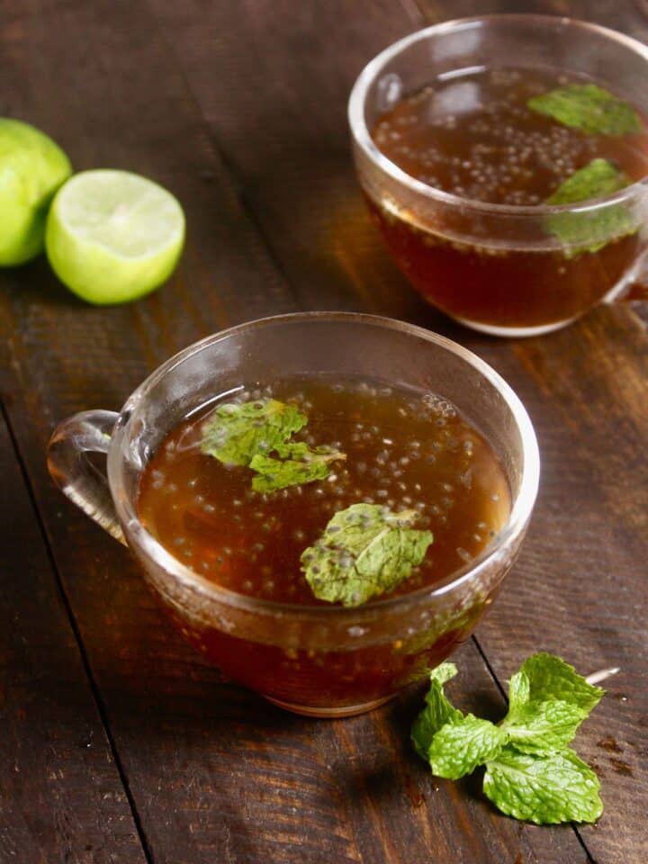 Mint Lemon Ginger Tea - My Dainty Soul Curry