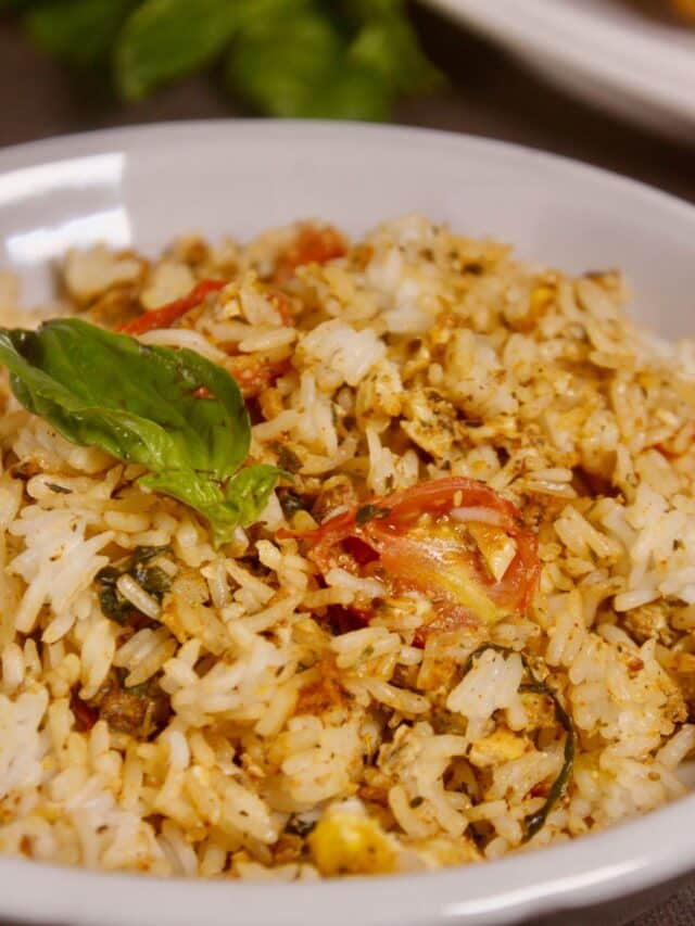 Thai Spicy Egg Fried Rice - My Dainty Soul Curry