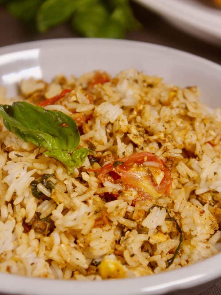 Thai Spicy Egg Fried Rice - My Dainty Soul Curry