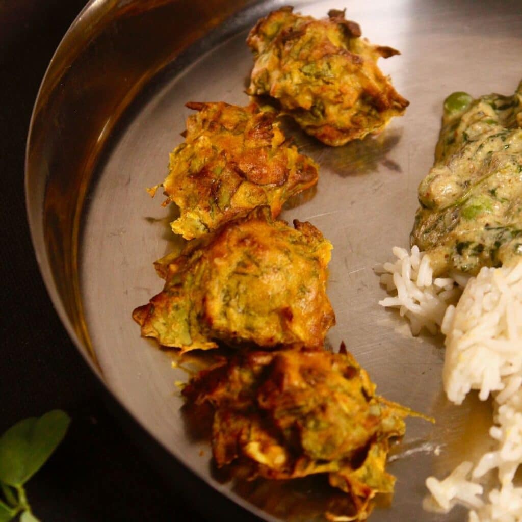 Air Fried Methi Muthias - My Dainty Soul Curry