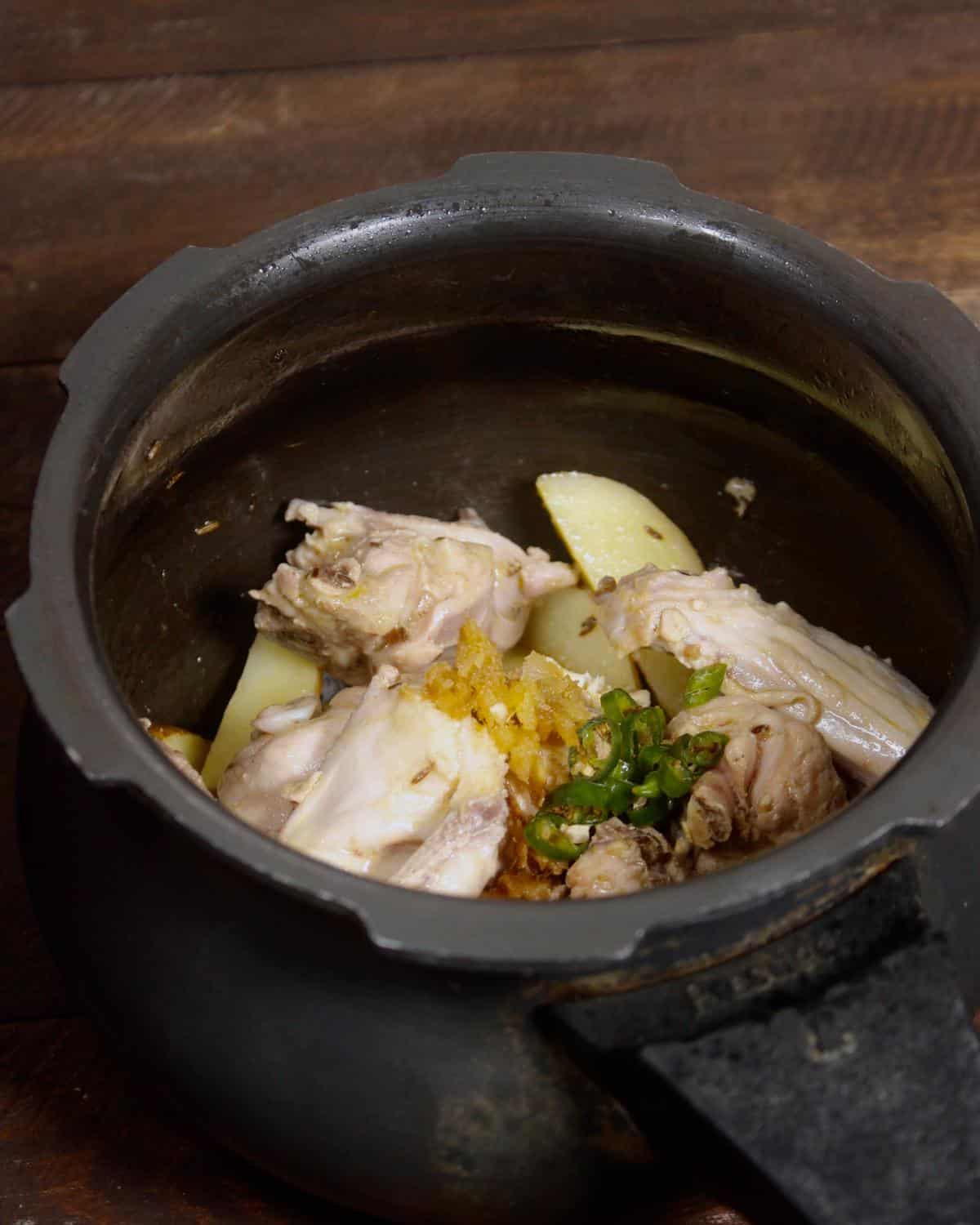 Boiled Chicken and Veggies - My Dainty Soul Curry