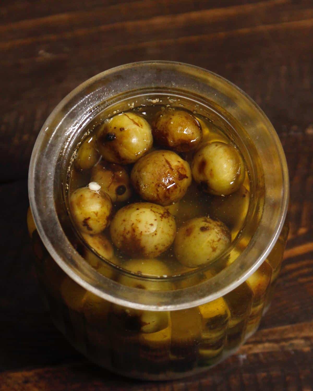 Pickled Gooseberries - My Dainty Soul Curry