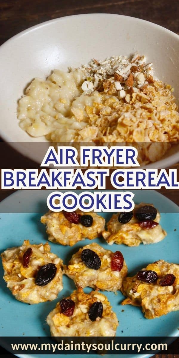 Air Fryer Breakfast Cereal Cookies - My Dainty Soul Curry