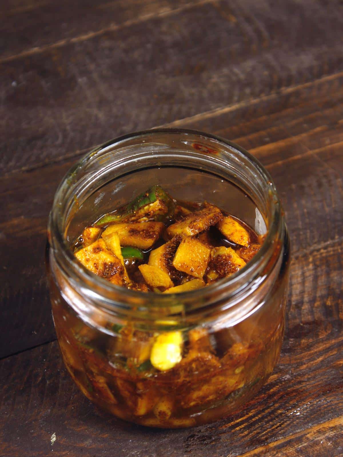 Instant Ginger Garlic Pickle - My Dainty Soul Curry