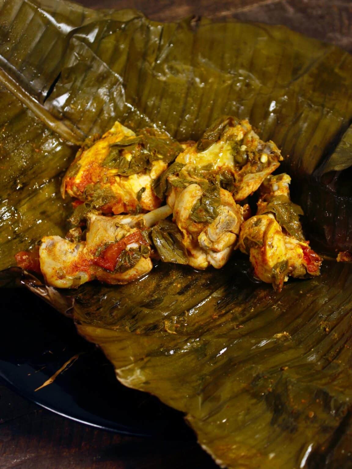 Chicken In Banana Leaf - My Dainty Soul Curry