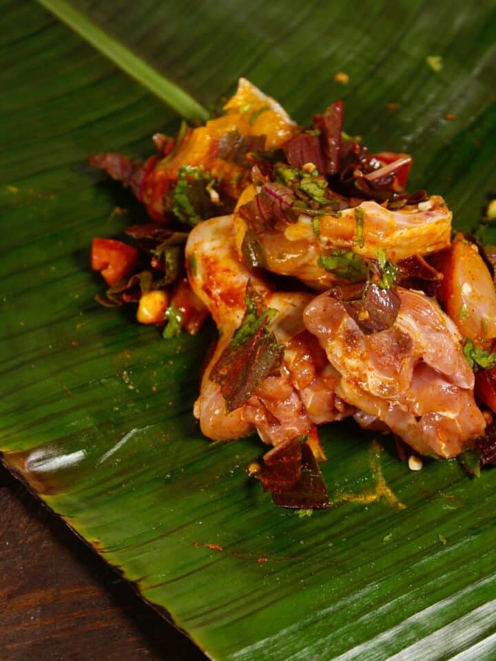 Chicken In Banana Leaf - My Dainty Soul Curry